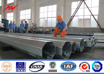 China 110kv&220kv galvanized electric pole & octongal electric pole for sale