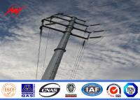 China 3mm Thickness Overhead Line Steel Power Poles 35FT Transmission Line Poles for sale