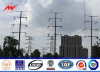 China High Voltage 132kv HDG 27M Steel Tubular Commercial Light Poles Octagonal Shape for sale