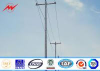 China Double Circuit 115kv Galvanized Steel Tubular Pole 300mm Length Bitumen for sale