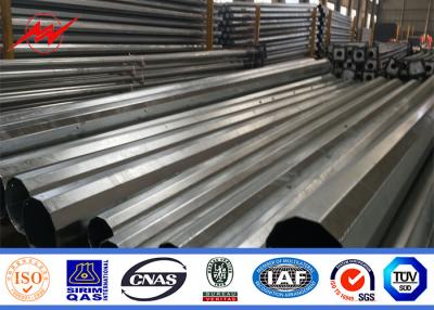 China Conical HDG 16m 12KN Steel Utility Pole for Power Transimission for sale