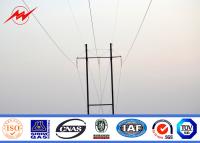China 138kv Anti Corrosion Conical Steel Utility Pole For Power Transmission for sale