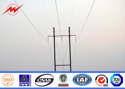 China 138kv Anti Corrosion Conical Steel Utility Pole For Power Transmission for sale