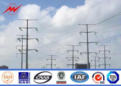 China 11.88m - 462dan Galvanized Steel Utility Power Poles Outdoor Electrical Utility Poles for sale