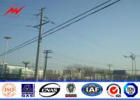 China Round HDG 10m 5KN Steel Electrical Utility Poles For Overhead Transmission Line for sale