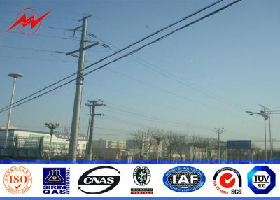 China Round HDG 10m 5KN Steel Electrical Utility Poles For Overhead Transmission Line for sale