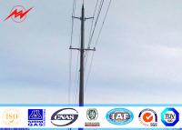 China Multi Side 55FT 20KN Metal Utility Poles Hot Dip Galvanization Surface Treatment for sale