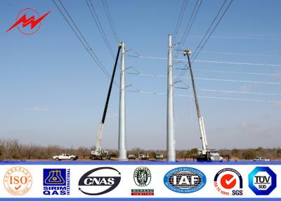 China Customizable Color For Powder Coated Electrical Power Pole For Power Transmission for sale