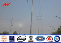 China 10M 1200DAN Galvanized Steel Transmission Power Pole Conical 5mm Thickness for sale