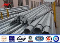 China Round Electrical Transmission Poles One 40ft Container 35 Ft Steel Power Pole for sale