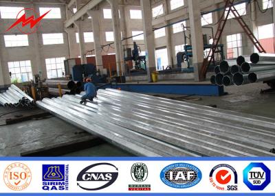 China Powder Coating Electrical Power Pole Multi Side AWS D 1.1 Standard 6mm Thickness for sale