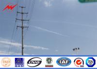 China Electrical Galvanized Steel power line pole With Transmission Line Accessories for sale
