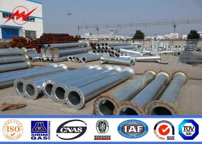 China Lattice Welded Steel Tubular Pole With Conductors 15m Q345 Hot Dip Galvanized Tubular for sale