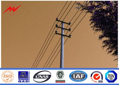 China Octagonal Conical 12m Electric Power Pole For Power Transmission / Distribution for sale