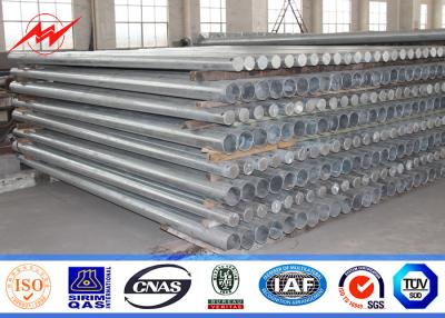 China 12 Sides 15M Clase 2500 Galvanized Steel Pole With Pairs of Climbing Bolt for sale