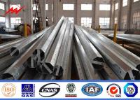 China 15m 8 Sides Gr65 Steel Tubular Pole Galvanized Electric Power Pole For Transmission for sale