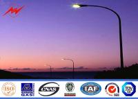 China IP65 Hot Dip Galvanization Street Light Poles , Road Electric Light Pole for sale