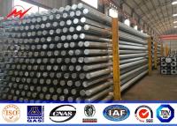 China Gr65 115kv 50FT Philippines NGCP Galvanised Steel Poles AWS 1.1 Welding Standard for sale
