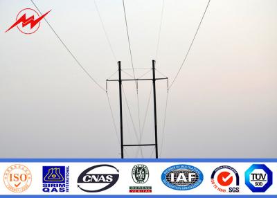 China Tubular / Lattice Electrical Power Pole High Voltage Line Steel Transmission Poles for sale