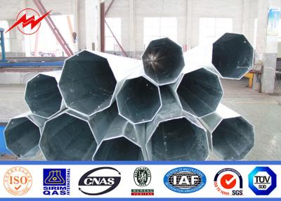 China Electrical Tapered Steel Power Pole 17m Height Planting Depth 3.5mm Wall Thickness for sale