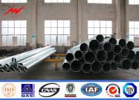 China 69kv Power Transmission Electric Steel Pole Hot Dip Galvanization Powder Coating for sale