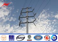 China Electricity Distribution 12m Tubular Steel Power Pole For Transmission Line Project for sale