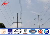 China ISO 9001 69 kv Electrical Transmission Line Pole ASTM A572 Steel Tubular for sale