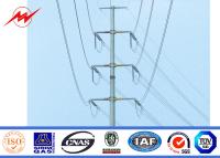 China Metal Power Pole Electric Galvanized Steel Pole Anti Corrosion 10 KV - 550 KV for sale