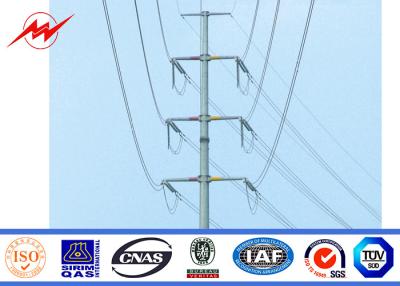 China Metal Power Pole Electric Galvanized Steel Pole Anti Corrosion 10 KV - 550 KV for sale