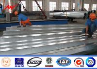 China Cross Arm 25 ft Galvanized Steel Pole 10m 12m 15m 69 KV Steel Power Pole for sale