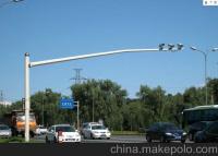 China 10m Cross Arm Galvanized Driveway Light Poles Street Lamp Pole 7m Length for sale