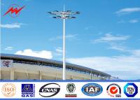 China 26m Q345 Customized Galvanized High Mast Light Pole With Lifting Systems for sale