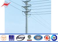 China Outside 8KN Steel Tubular Pole , Commercial Light Poles 355 n / mm2 Yield Strength for sale