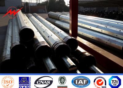 China Gr50 Polygonal 11.8M 6.5KN Steel Electric Power Pole For Power Transmission for sale