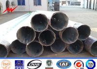 China BV Certification 24m 24KN Gr65 Steel Power Pole With 3mm Wall Thickness for sale