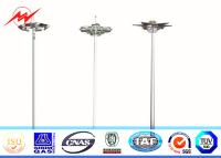 China 35M HDG 400W HPS High Mast Pole Tower Octagonal Shape With Metal Halide Lighting for sale