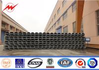 China Transmission Line Electrical Power Pole 8m 2.5KN S500MC AWS D 1.1 Galvanized Steel for sale