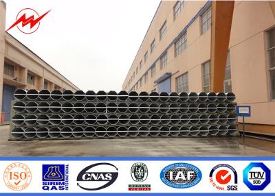 China Transmission Line Electrical Power Pole 8m 2.5KN S500MC AWS D 1.1 Galvanized Steel for sale