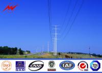 China 10 kv - 550 kv Electricity Steel Utility Pole For Power Transmission Line for sale