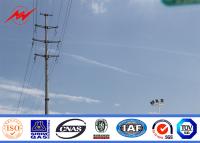 China ASTM A572 22m Transmission Steel Tubular Pole For Power Distribution Line for sale