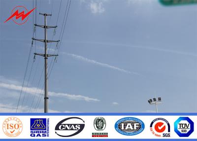 China ASTM A572 22m Transmission Steel Tubular Pole For Power Distribution Line for sale