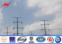 China Octagonal S500MC Steel Utility Pole For 110kv Electrical Transmission Project for sale