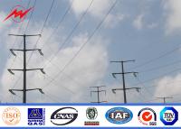 China S500MC Hot Dip Galvanized Steel Power Transmission Poles For 132kv Electrical Project for sale