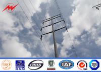 China 12m 10.7KN Galvanised Steel Poles Transmission Line Project Electric Power Poles for sale