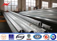 China 6mm Octagonal 90FT High Mast Light Pole With High Voltage Power , Corrosion Resistance for sale