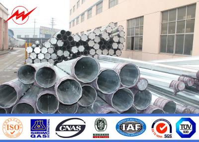 China 12m Galvanized Steel Pole With S355 And S500 Material For Street Lighting for sale