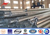 China Standard NEA Galvanized Steel Poles For 13.8kV 69kV Distribution Lines From 25FT To 40 Ft for sale