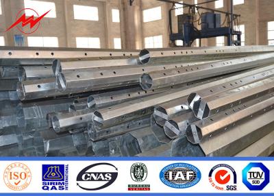 China Standard NEA Galvanized Steel Poles For 13.8kV 69kV Distribution Lines From 25FT To 40 Ft for sale