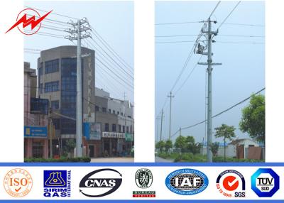 China Multi Sides Electrical Power Pole / Galvanization Steel Utility Poles , NFA91121 Standard for sale