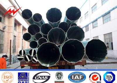 China Electrical Power Poles 10 KV - 220 KV Single Circuit GR50 Metal Utility Poles for sale